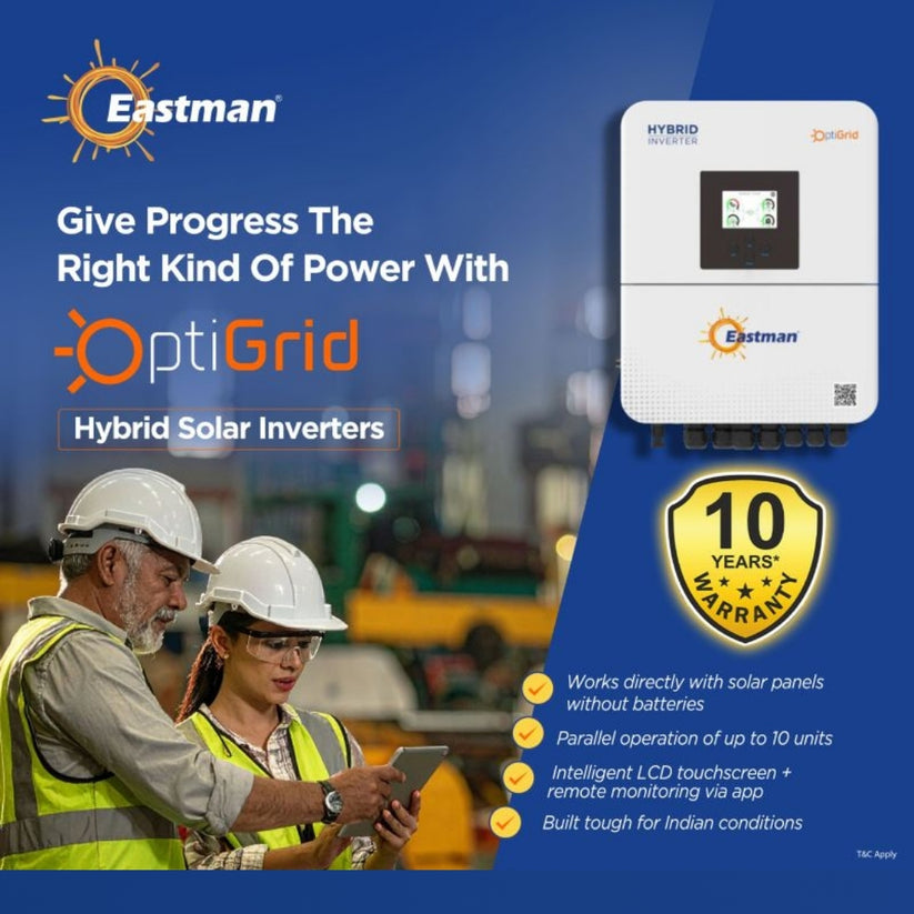 Eastman OptiGrid 5kW 48V Hybrid Solar Inverter – MPPT & Lithium Ready – Pronounce Solar